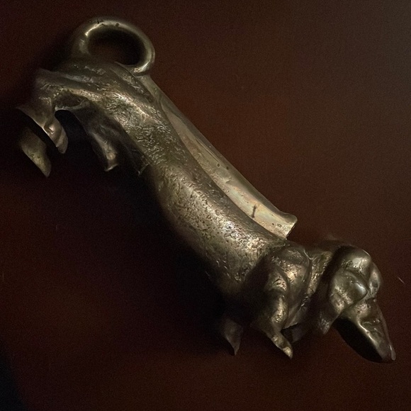 Other | Vintage Solid Brass Dachshund Boot Scraper Door Stop | Poshmark